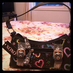 XOXO Bags | Black Hearts Purse | Poshmark